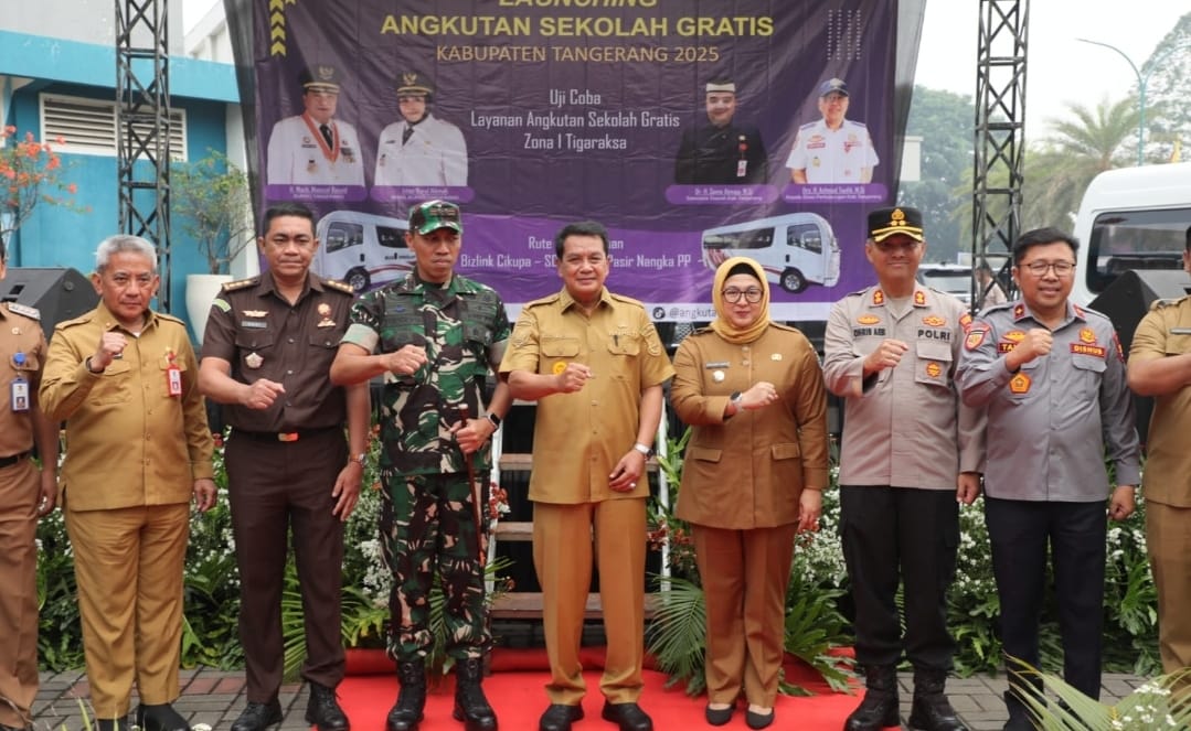 Pemkab Tangerang Luncurkan Program Angkutan Sekolah Gratis untuk Pelajar - Berita Banten Satu